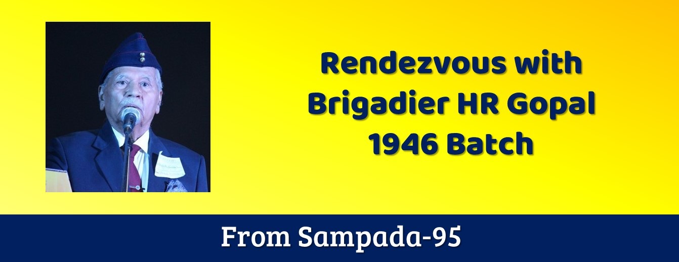 Rendezvous with Brigadier HR Gopal - VisionUVCE