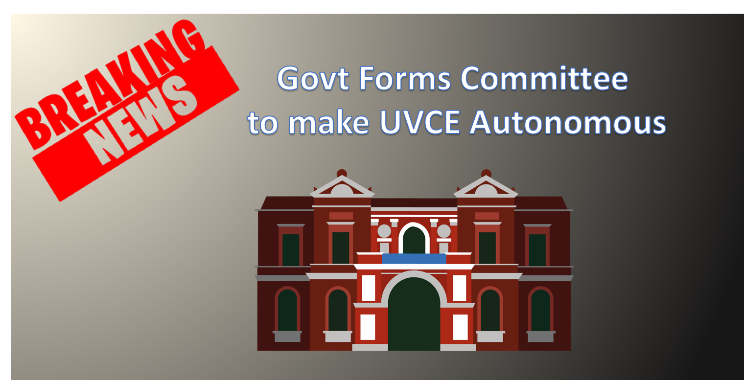 Govt forms Committee to make UVCE Autonomous - VisionUVCE